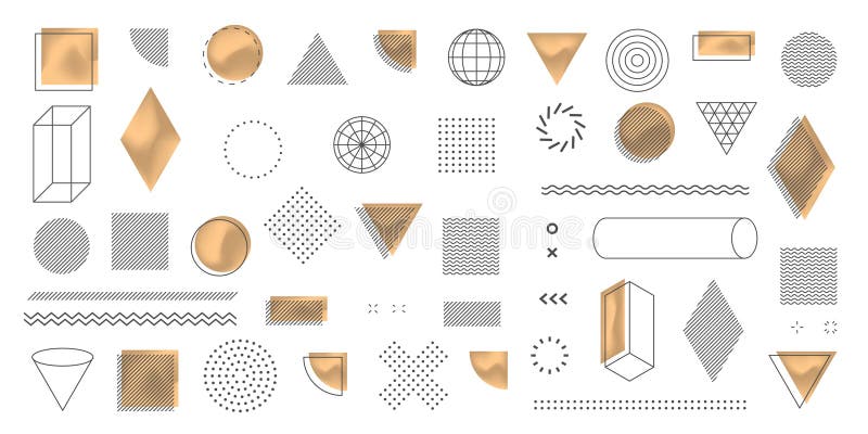 Vector Set. Geometric Shapes. Minimal Modern Shapes. Minimalist ...