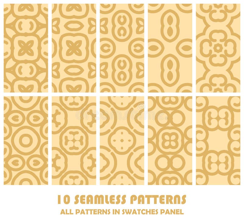 Vector Set of Geometric Patterns for Design Stock Vector - Illustration ...