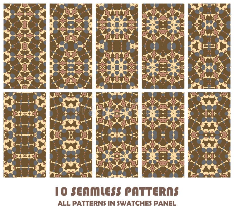 Vector Set of Geometric Patterns for Design Stock Vector - Illustration ...