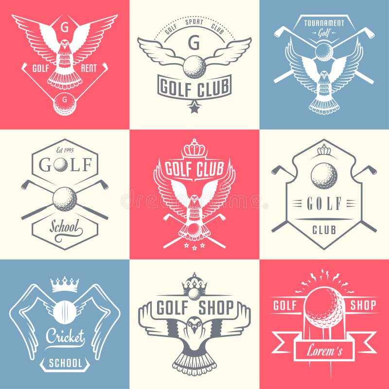 Golf Logos stock vector. Illustration of isolated, icon - 24172285