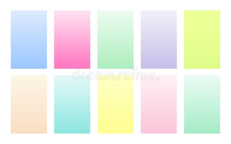 Vector Set of Gradient Backgrounds Pastel Color Palette Stock Vector ... Vector Set of Gradient Backgrounds Pastel Color Palette Stock Vector ...