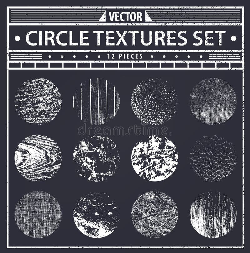 Vector Set of Grunge Textures. Abstract Template for Design Stock ...