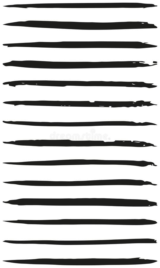 Vector Set of Hand-drawn Vector Brushes with Torn Edges Stock Vector ...