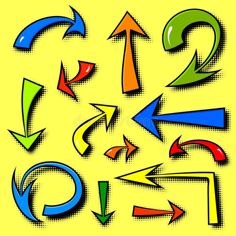 Arrows Comics Stock Illustrations – 579 Arrows Comics Stock ...