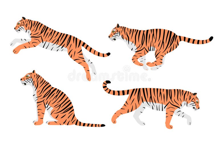 Flat Tigers Stock Illustrations – 930 Flat Tigers Stock Illustrations ...