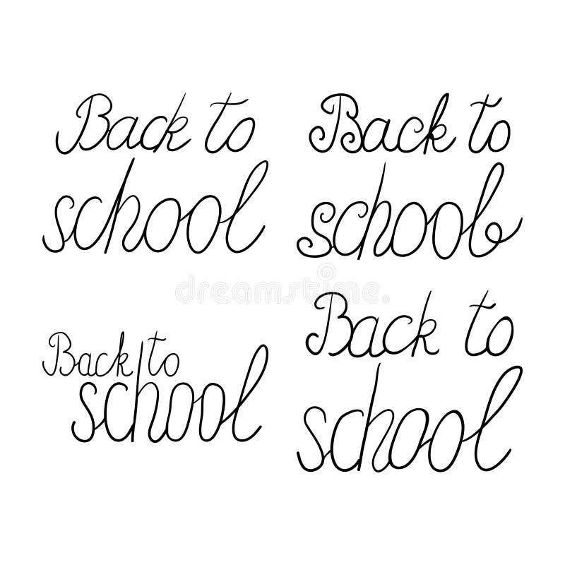 Vector Set of Hand-drawn Phrases Stock Illustration - Illustration of ...