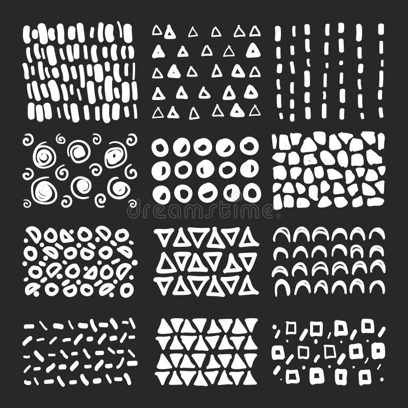 Vector Set Hand Drawn Scribbles with Brush Strokes Stock Vector ...