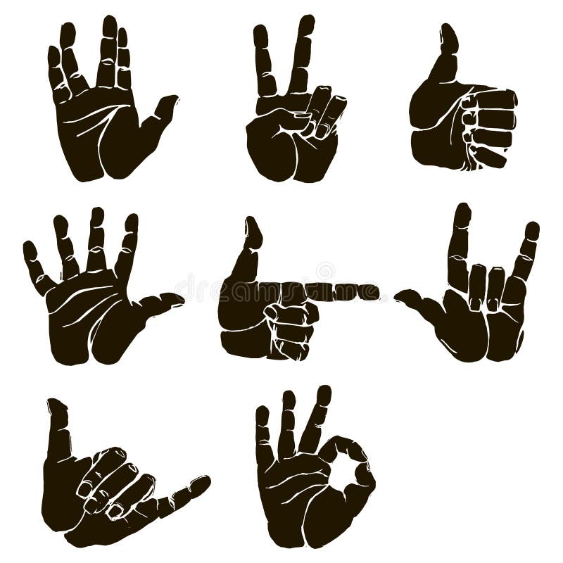 Group Sign Language Stock Illustrations – 1,811 Group Sign Language ...