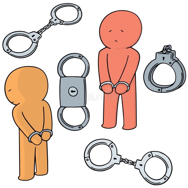 Vector set of handcuff stock vector. Illustration of cute - 118135891