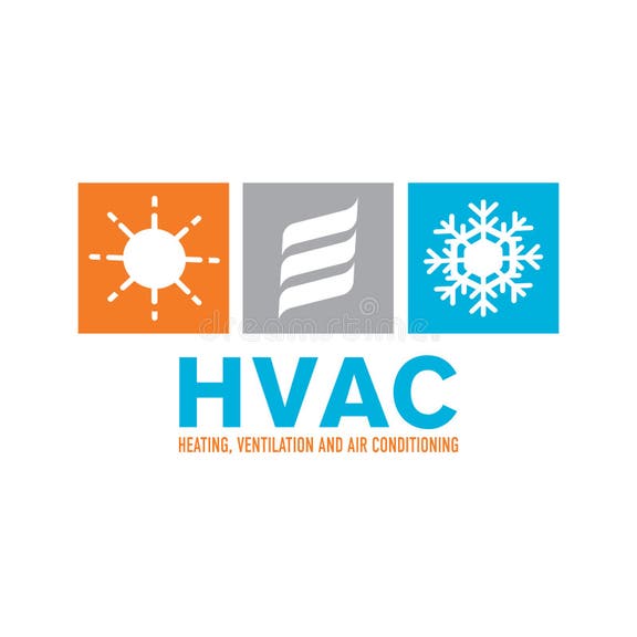 Vector Set of Heating and Cooling Logos Stock Vector - Illustration of ...