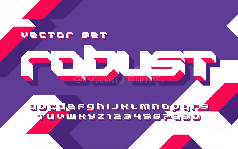 Vector Set of Heavy and Solid Lowercase Alphabet Letters and Numbers ...