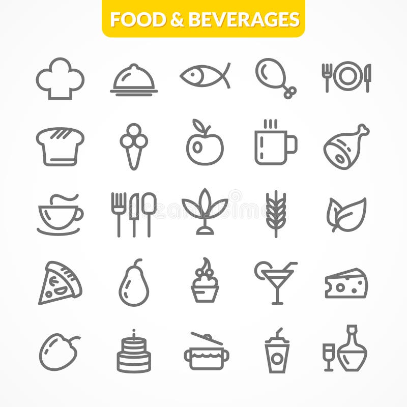 Vector set of icons. stock vector. Illustration of seafood - 70662042