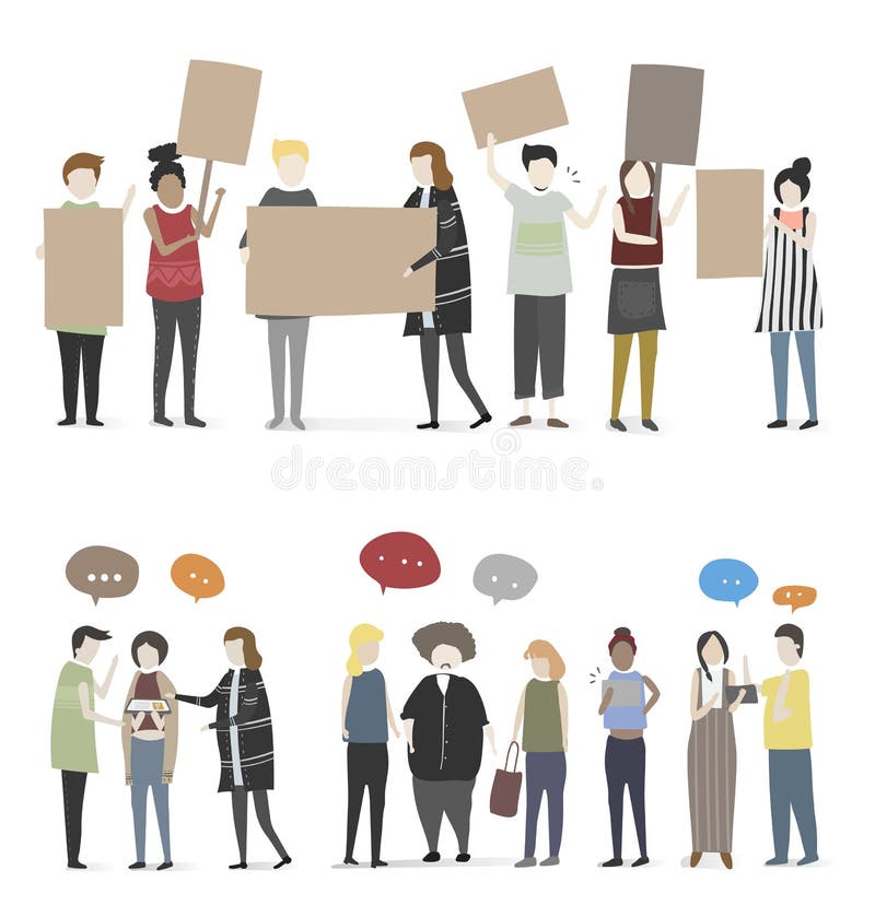 Vector Set of Illustrated People Stock Vector - Illustration of person ...