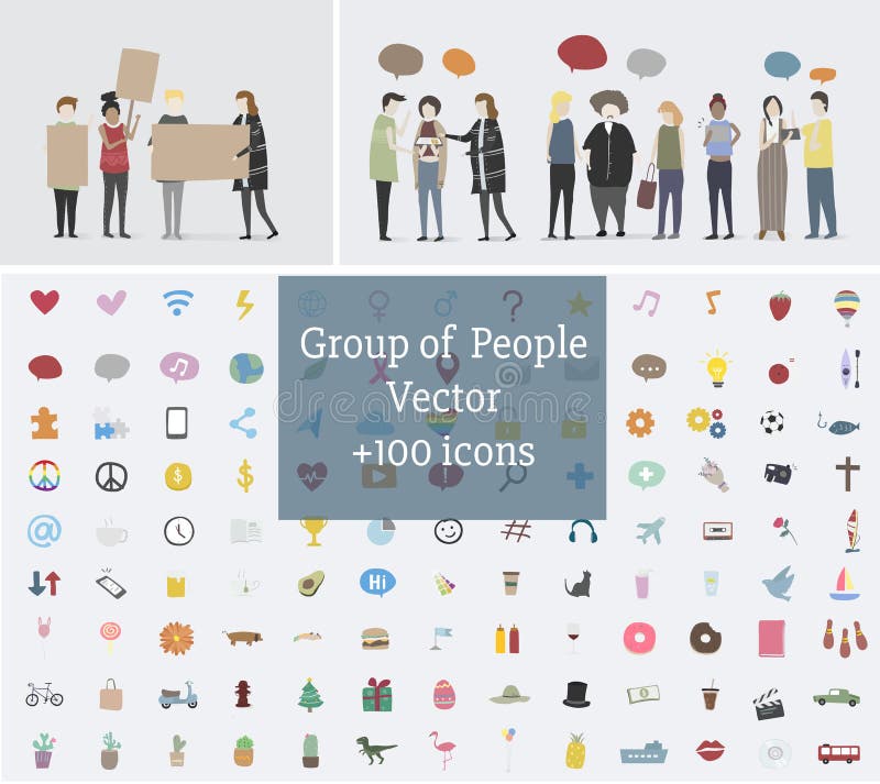 Vector Set of Illustrated People Stock Vector - Illustration of career ...