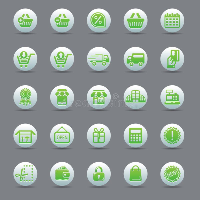 Vector Set Illustration Collection of Modern Icons in Flat Design ...