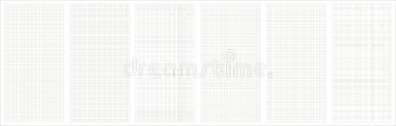 Vector Set Illustration Template. Editable Black and White Square Grid ...
