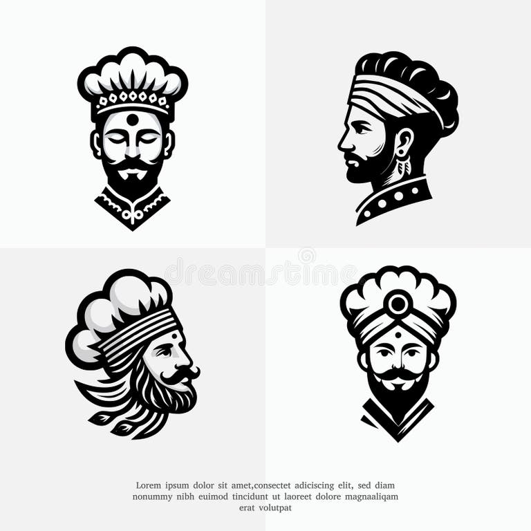 Indian Chef Logo Stock Illustrations – 1,089 Indian Chef Logo Stock ...