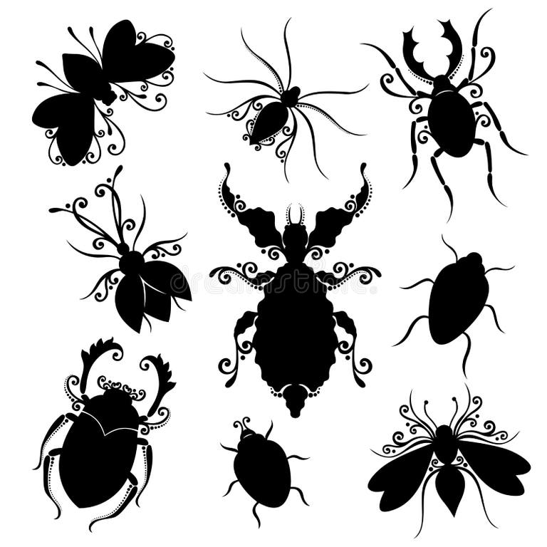Stencil Insects Stock Illustrations – 283 Stencil Insects Stock ...