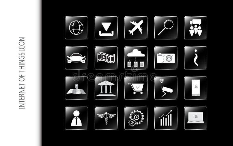 Vector Set of Internet of Things Icon Stock Illustration - Illustration ...