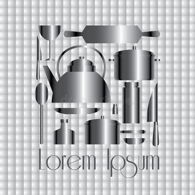 Kitchen Stuff Background Vector Stock Vector - Illustration of design ...