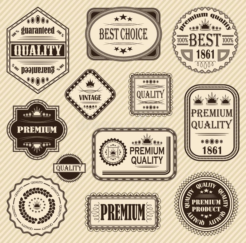 Vector set of labels stock vector. Illustration of badge - 27298175