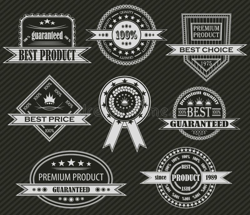 Vector set of labels stock vector. Illustration of badge - 27298175