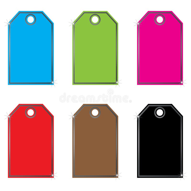 Multi Color Label stock vector. Illustration of retail - 13572047
