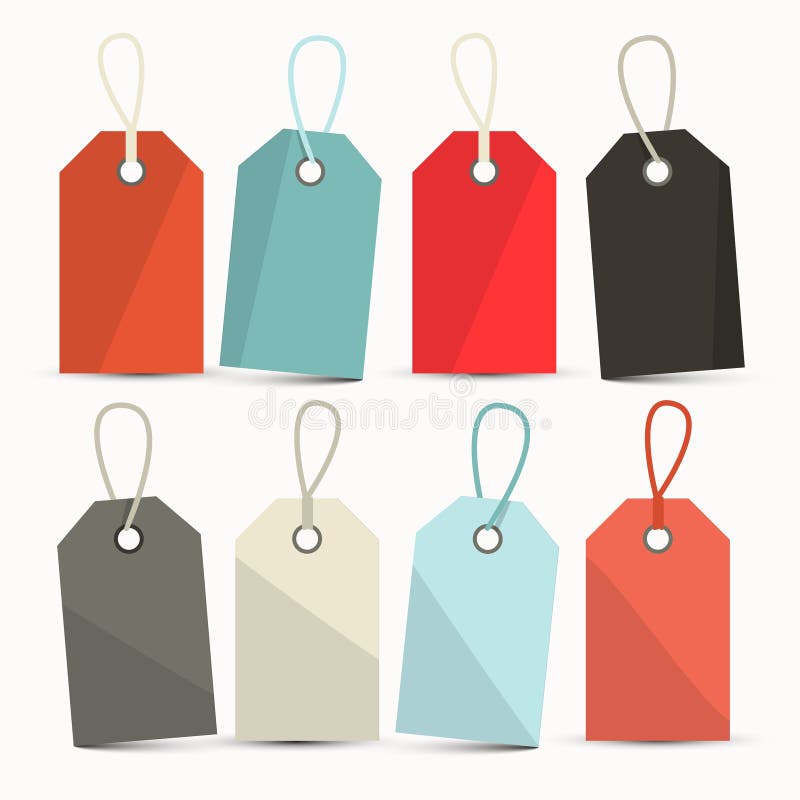 New Labels - Tags Set Isolated Stock Vector - Illustration of isolated ...