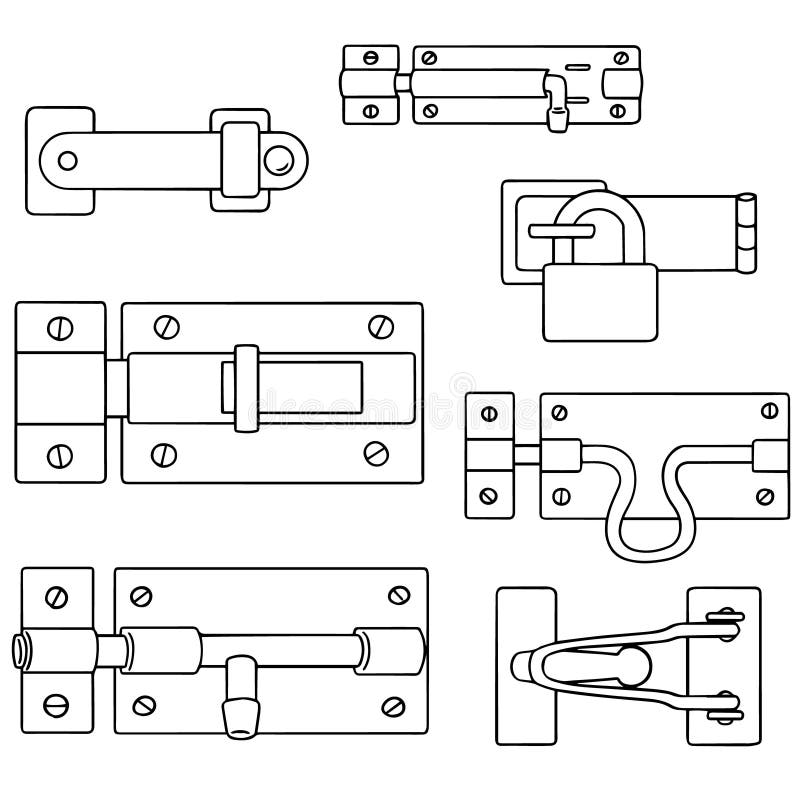 Latch Stock Illustrations – 2,268 Latch Stock Illustrations, Vectors ...
