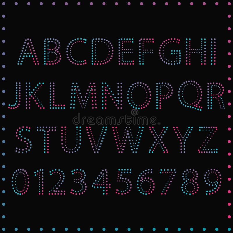 Vector Set of Letters. Modern ABC Design Stock Illustration ...