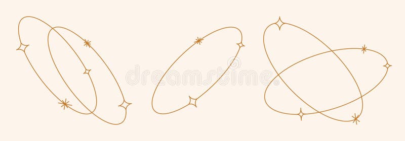 Vector Set of Linear Minimalistic Aesthetic Frames and Borders with ...