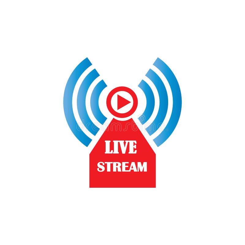 Vector Set of Live Streaming Icon Multimedia Logo Stock Vector ...