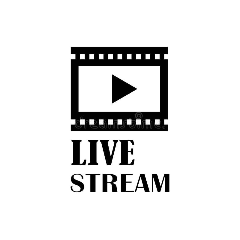 Vector Set of Live Streaming Icon Multimedia Logo Stock Vector ...