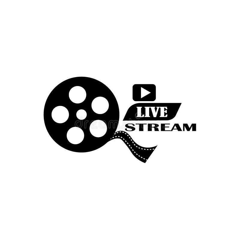 Vector Set of Live Streaming Icon Multimedia Logo Stock Vector ...