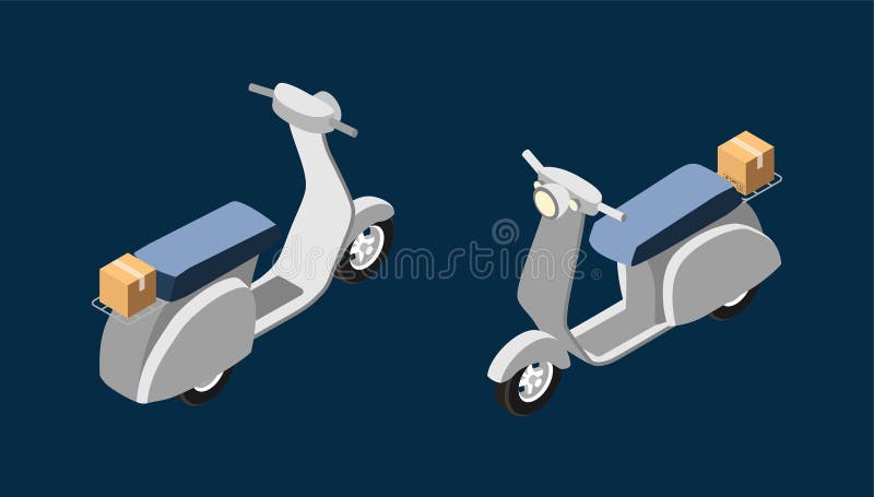 Vector Set of Logistics Vehicles Stock Illustration - Illustration of ...