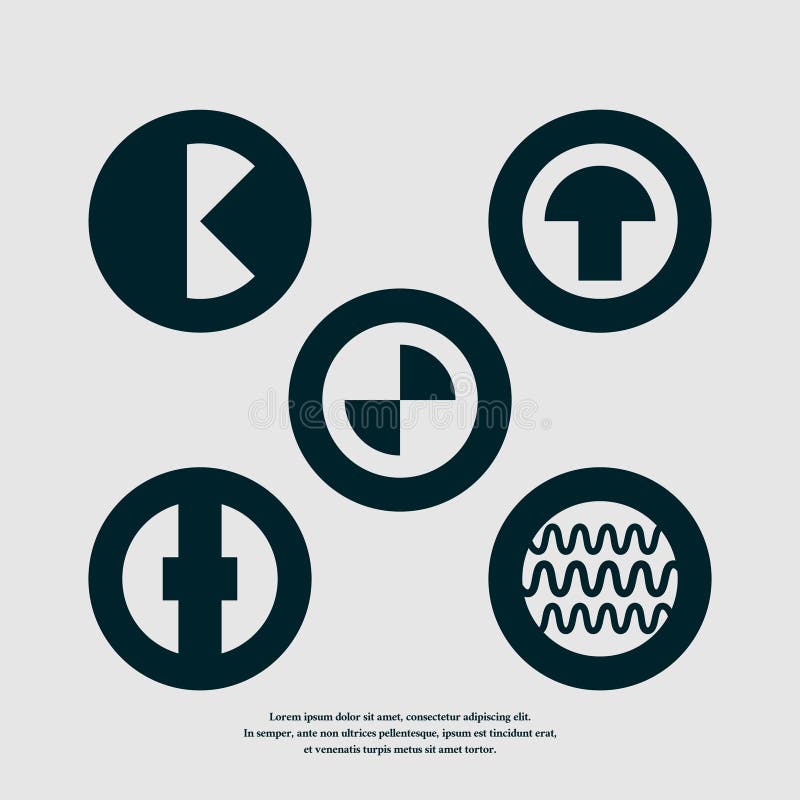 Vector Set Logo Letter O Design Template Stock Vector - Illustration of ...