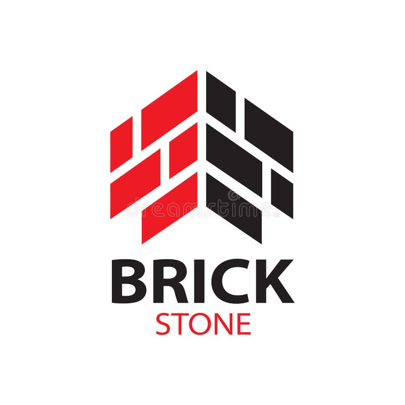 Vector Set of Logos Brick Stones, Construction Stock Vector ...