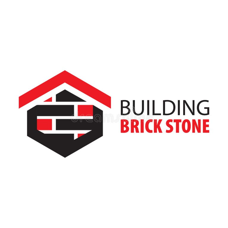 Vector Set of Logos Brick Stones, Construction Stock Vector ...