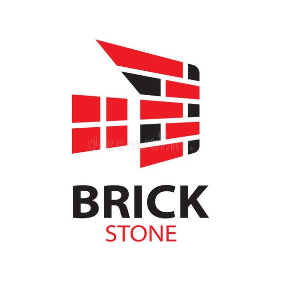 Vector Set of Logos Brick Stones, Construction Stock Vector ...