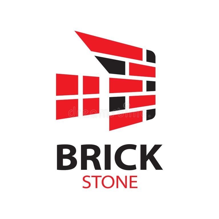 Vector Set of Logos Brick Stones, Construction Stock Vector ...