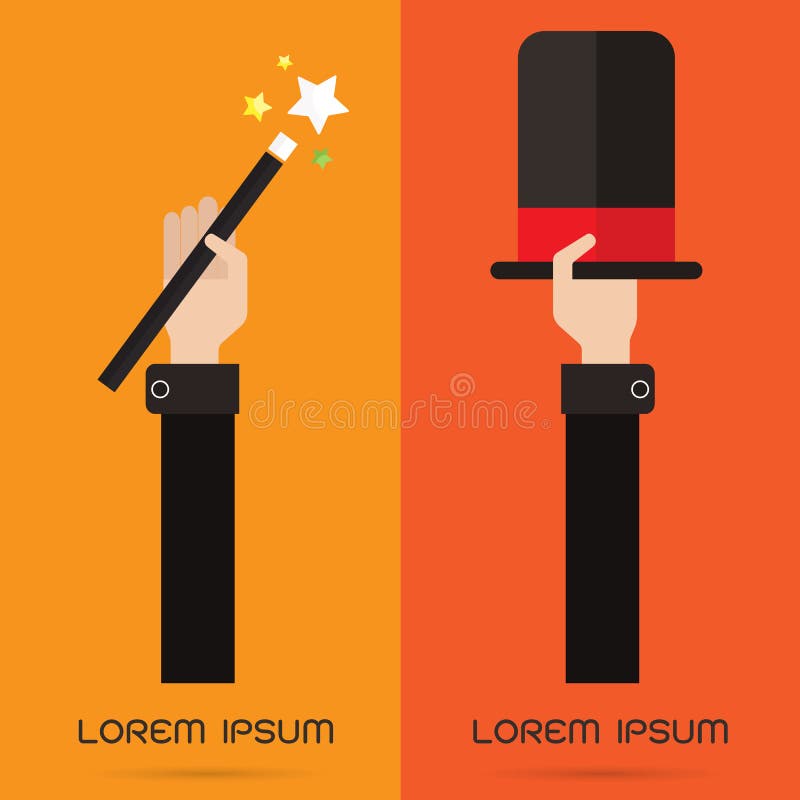 Vector Set Magic Colorful Black Hand and Arm Stock Vector ...