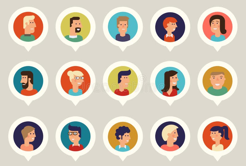 Vector Material Cartoon Character Collection Stock Vector ...