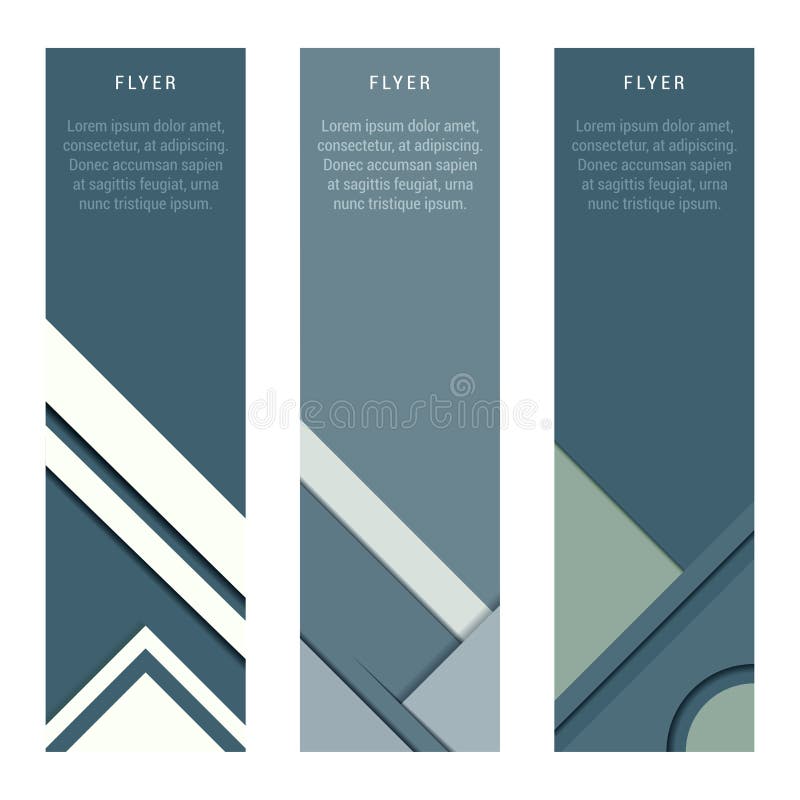 Vector Set Material Design Card and Banners Stock Illustration ...