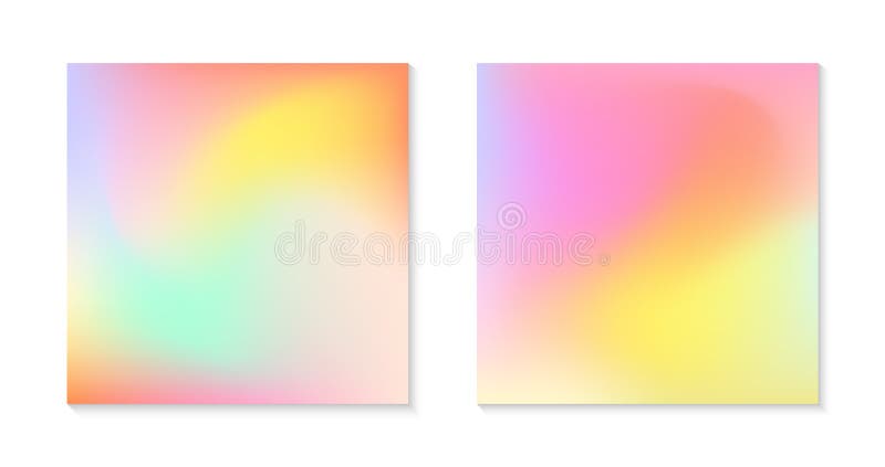 Vector Set of Mesh Gradient Backgrounds in Bright Colors.California ...