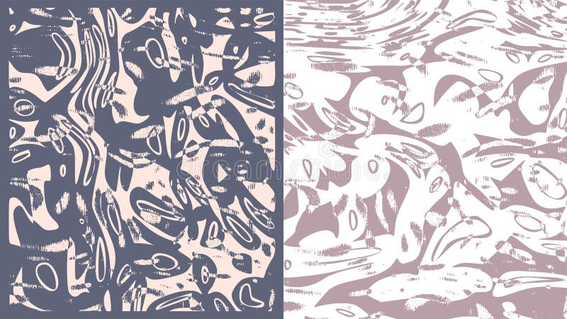 Abstract Cartoon Background with Irregular Pattern. Multiple Curved ...