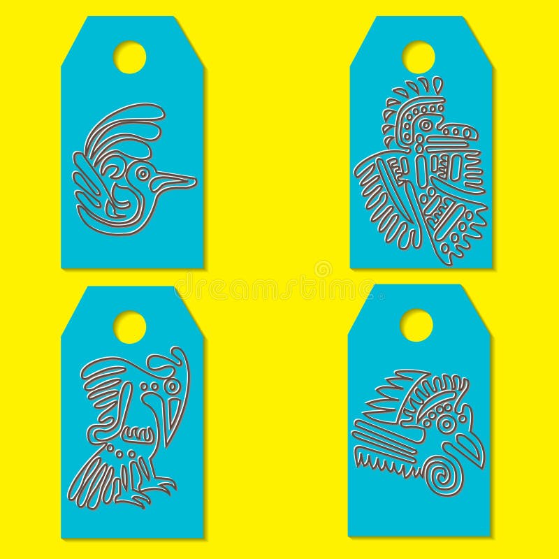 Vector Set of Mexican Design Elements Stock Vector - Illustration of ...