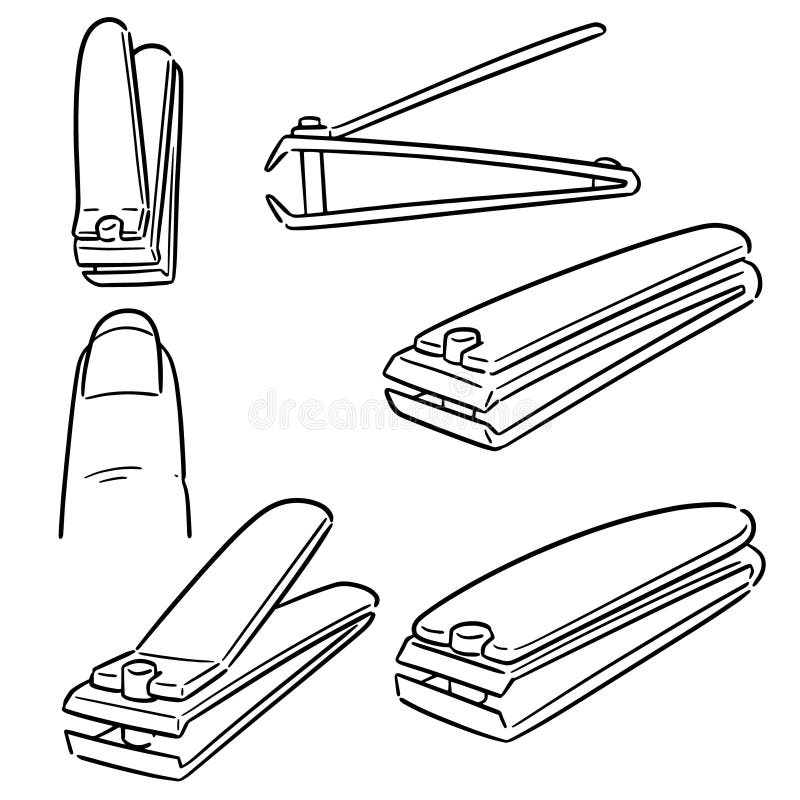 Drawing Nail Clipper Sketch Coloring Page