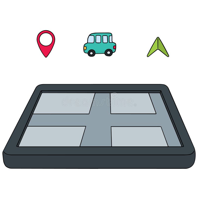 Vector Set of Navigation Equipment Stock Vector - Illustration of arrow ...
