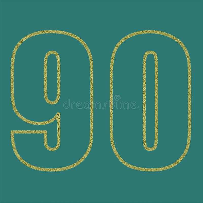 Vector Set Numbers Design Element. Vector Illustration Eps 10 Stock ...