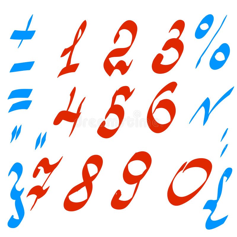 Vector Mathematical Seamless Texture With Various Mathematical Signs ...